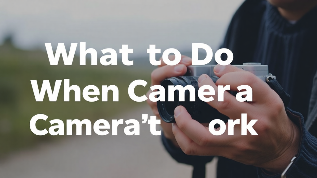 What To Do When Camera Doesn't Work